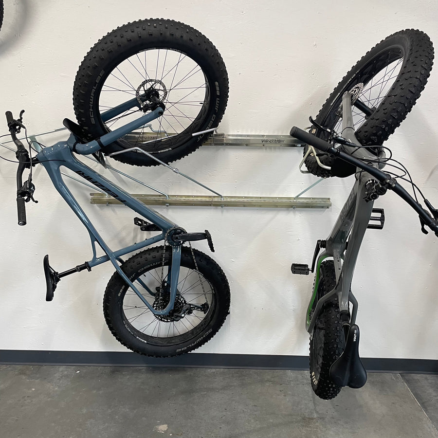Fat Tyre Tilt & Pivot Garage Bike Rack – VelociRAX Australia